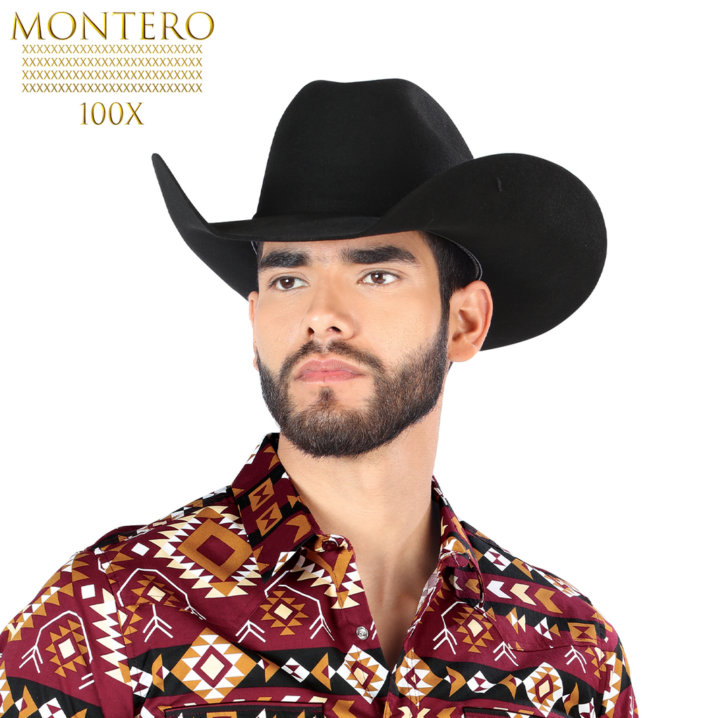 Texana 100X Negra 8 Segundos - Texanas MONTERO – Estilo Rojo