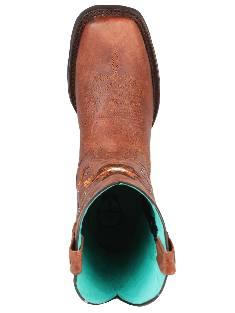 Botas Vaqueras Dama Cognac Horma Texas | FERRETI PREMIUM – Estilo Rojo