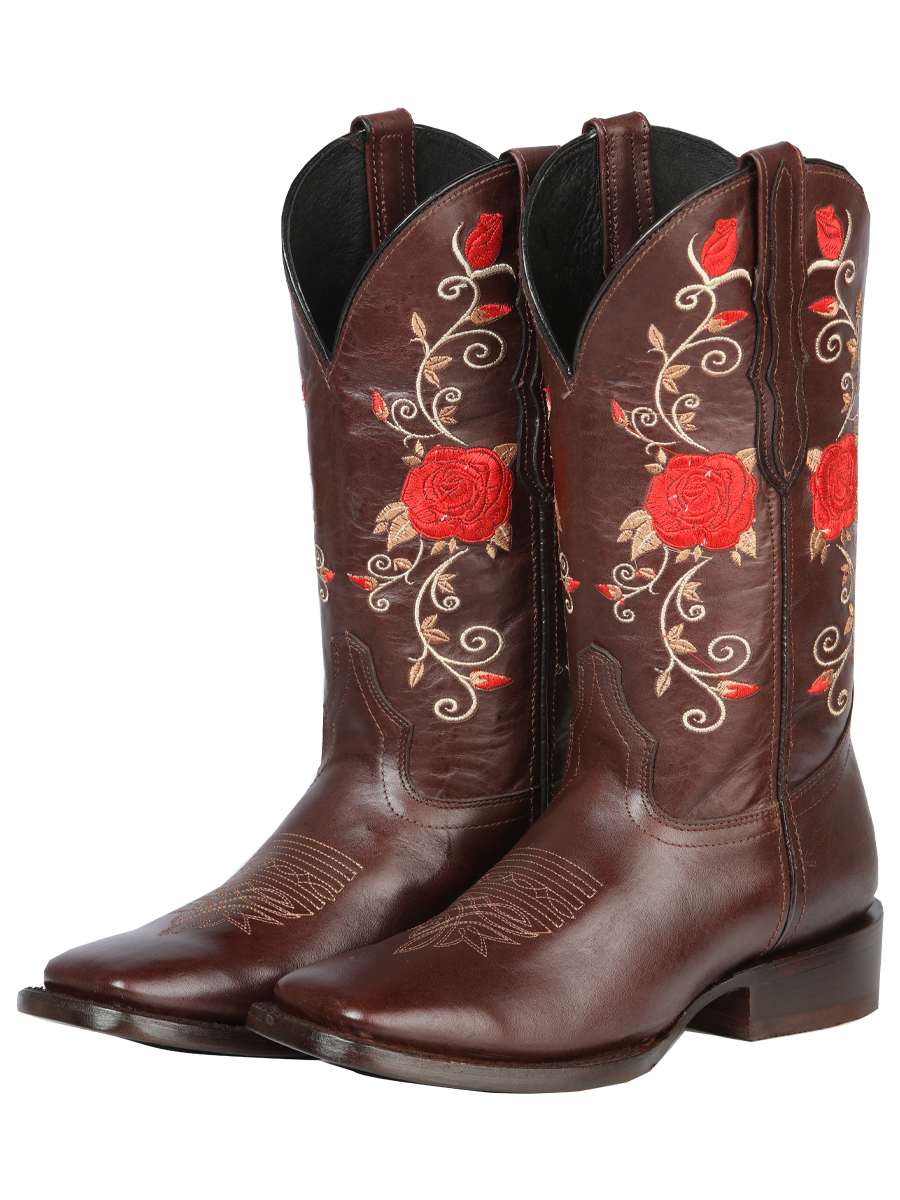 Botas Vaqueras de Damas Horma Texas Café | FERRETI PREMIUM – Estilo Rojo